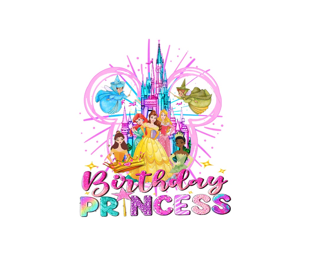 Birthday Princess Png Svg New Digital Printable Design, Birthday ...