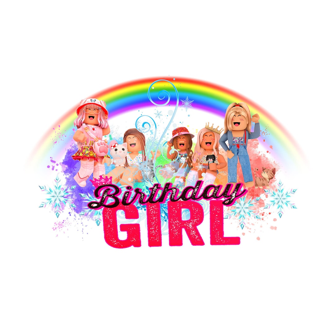 Birthday Girl Roblox Png Svg Sublimation Digital Download Birthday Girl ...