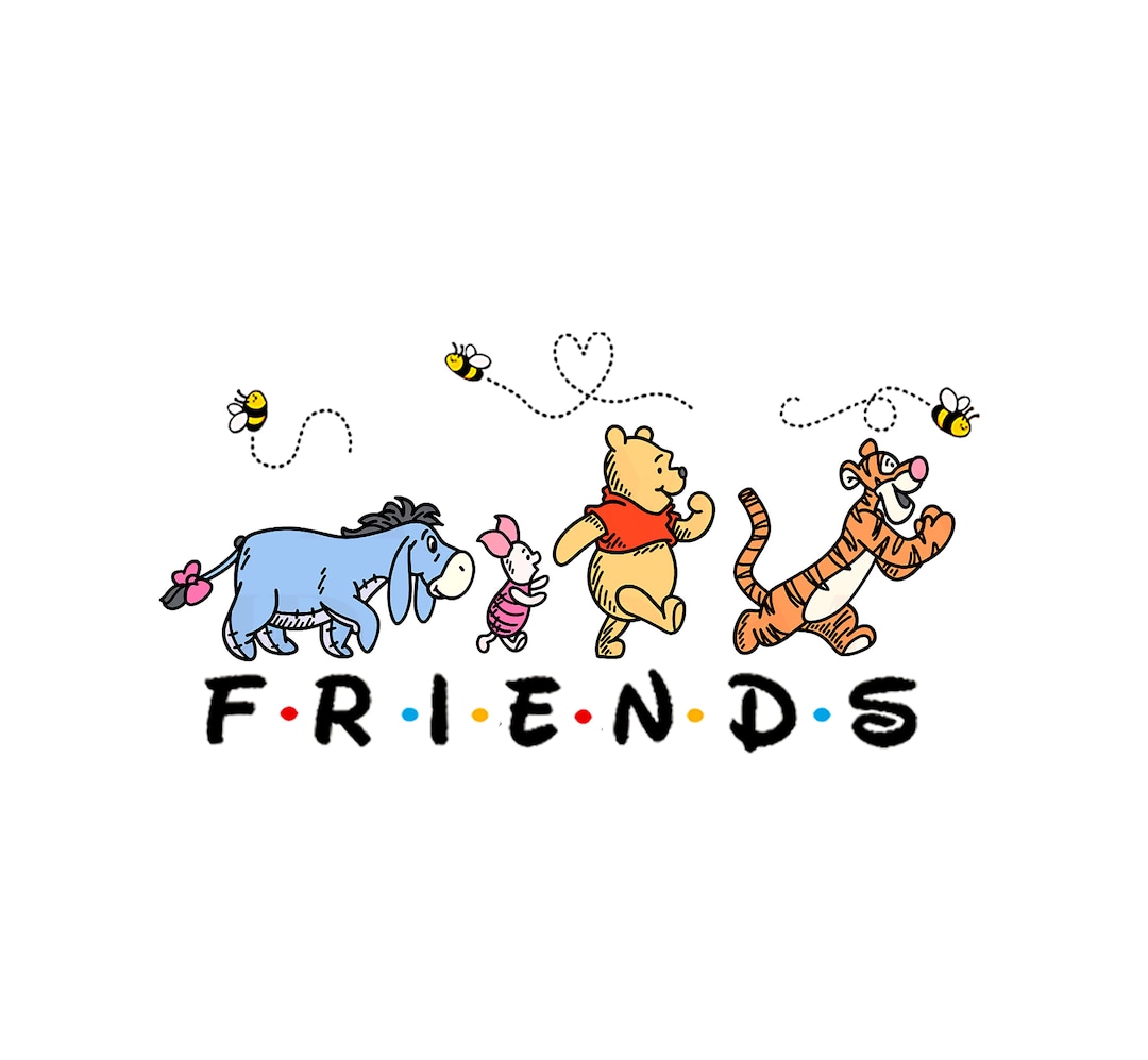 Winnie the Pooh and Friends Clipart: PNG Digital Files (t-shirt/tote ...