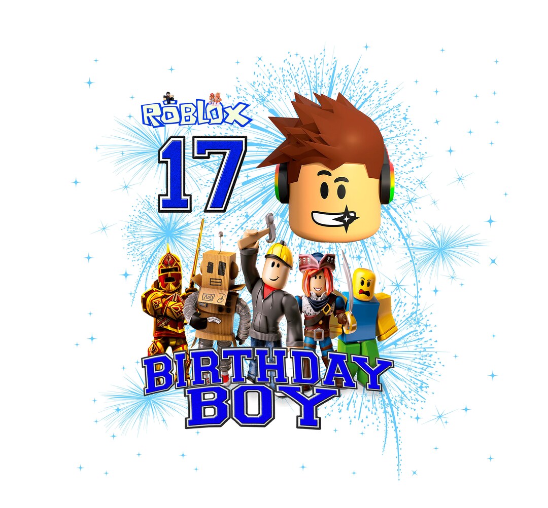 Birthday Boy 17png Svg 1 Layer ,roblox 17 Birthday Png , Gamer Roblox 17 Birthday Png Svg ,my ...