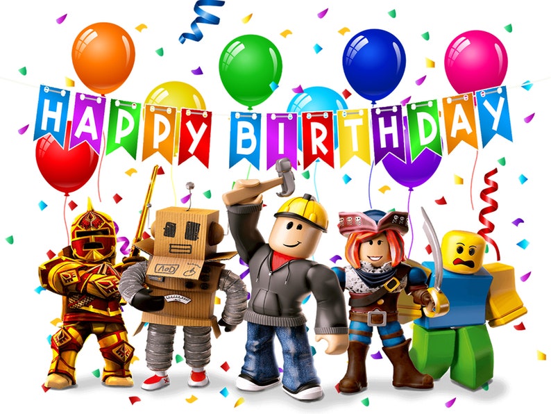 Roblox Birthday Boy 6 SVG PNG: Gamer Birthday (digital Download) - Etsy