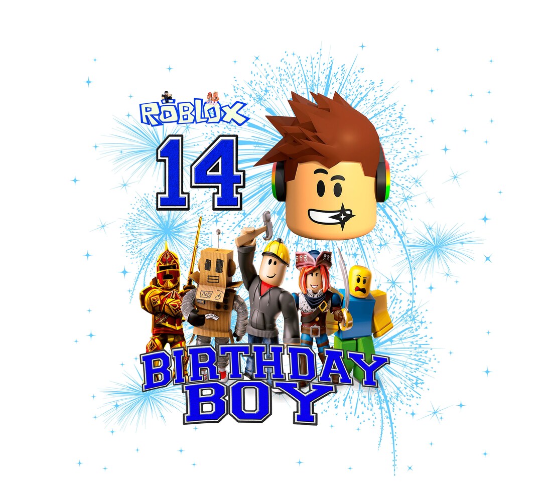 Birthday Boy 14 Png Svg 1 Layer ,roblox 14 Birthday Boy Png , Gamer ...