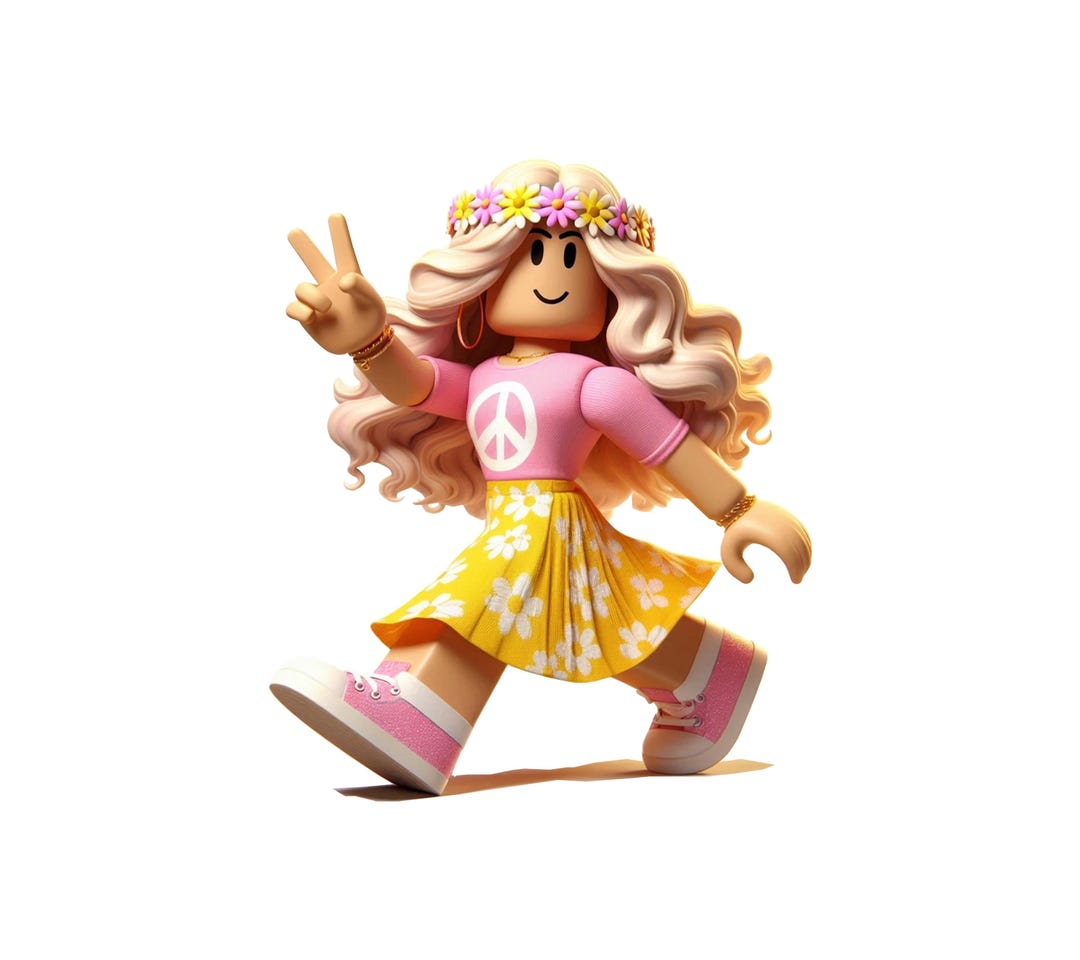 Summer Roblox Blonde Gilr Png , Spring Pink Roblox Blonde Png Fall ...