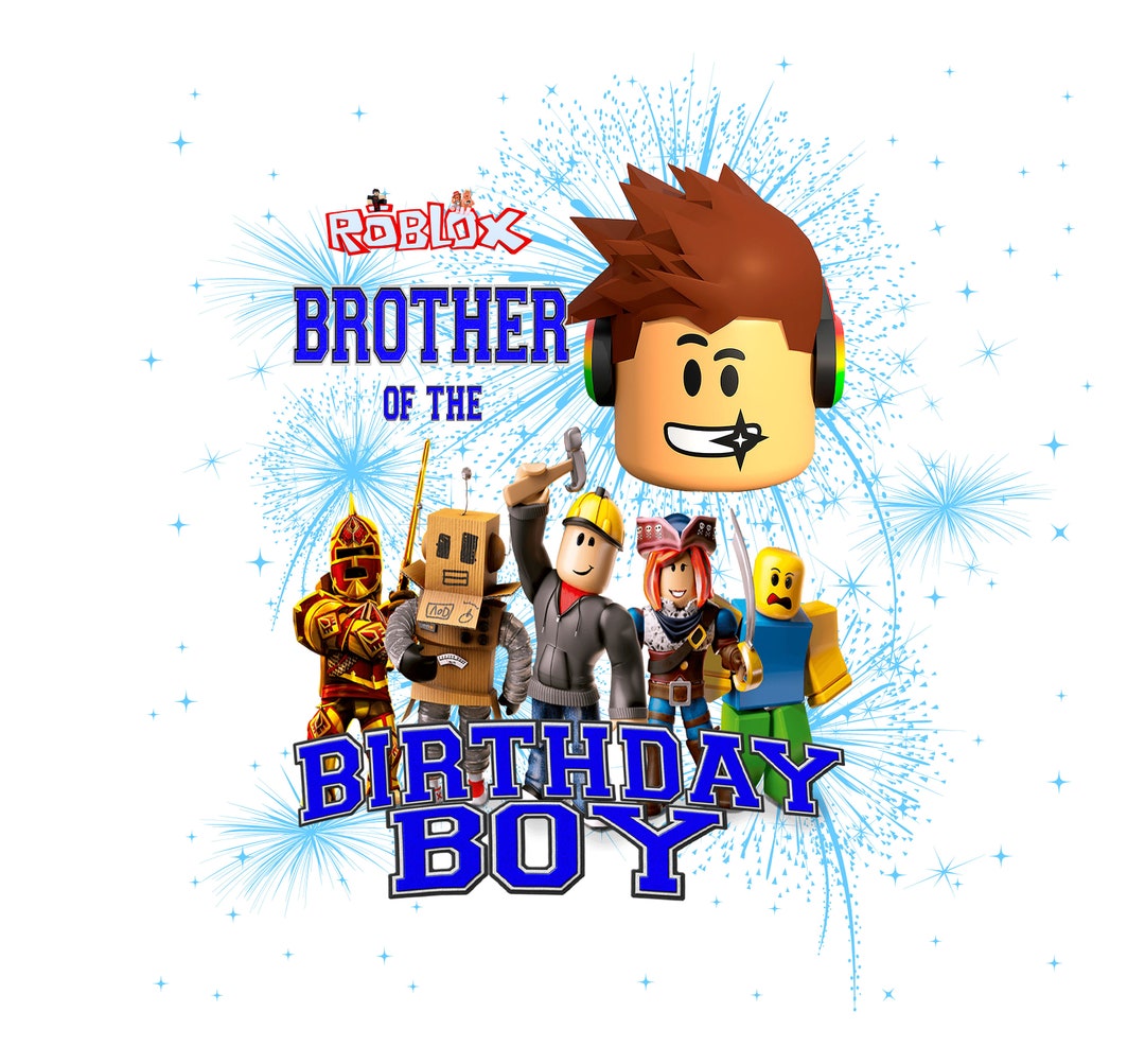 Roblox Brother of Birthday Boy PNG Bundle (digital Download) - Etsy