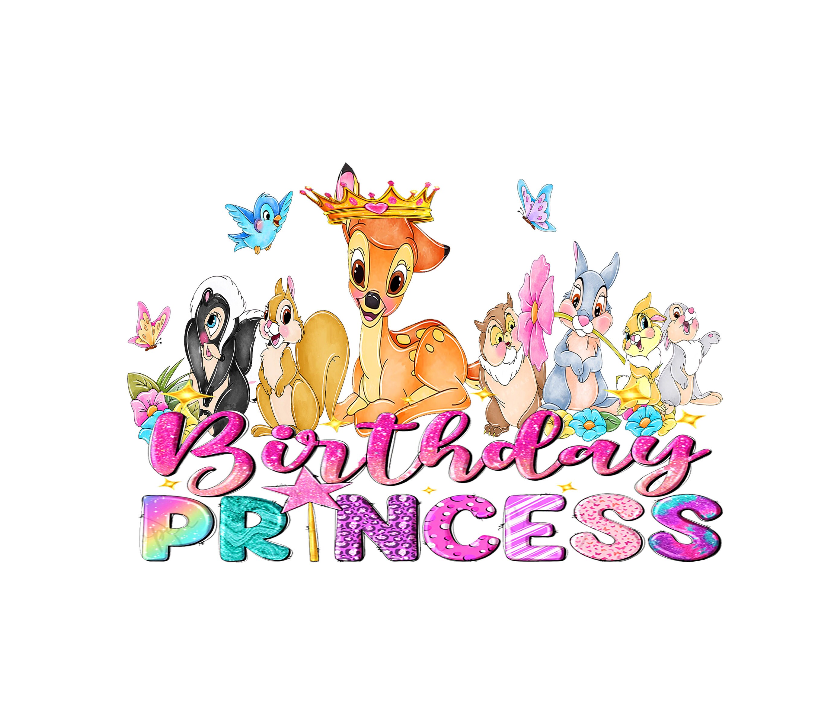 Birthday Princess Png Svg New Png Svg, Bundle, Make Your Own Birthday ...