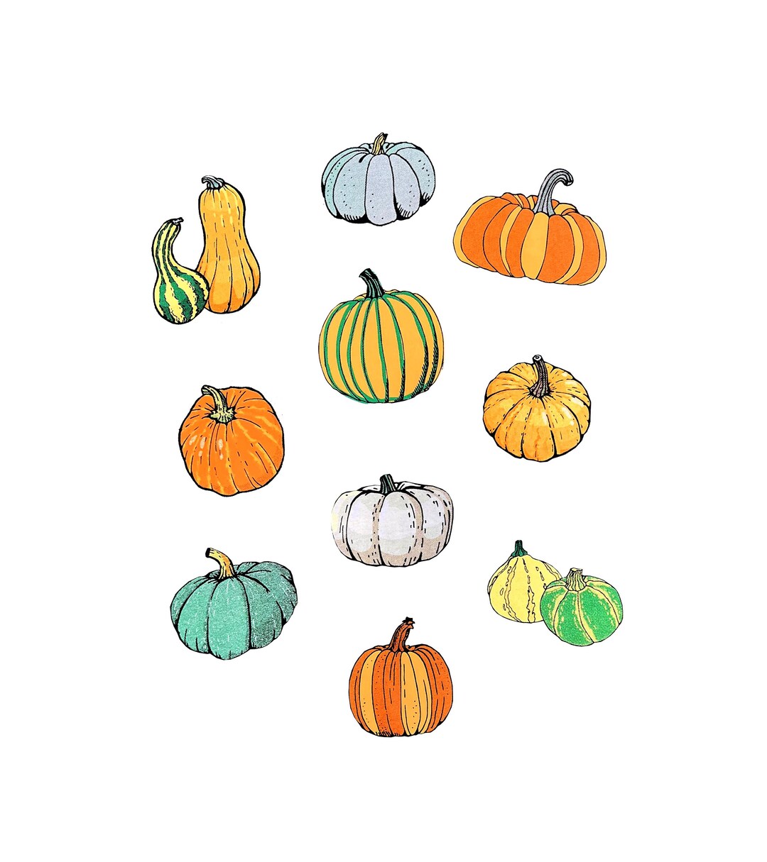 Fall Pumpkin Patch Truck PNG: Autumn Harvest Clipart (digital Download ...