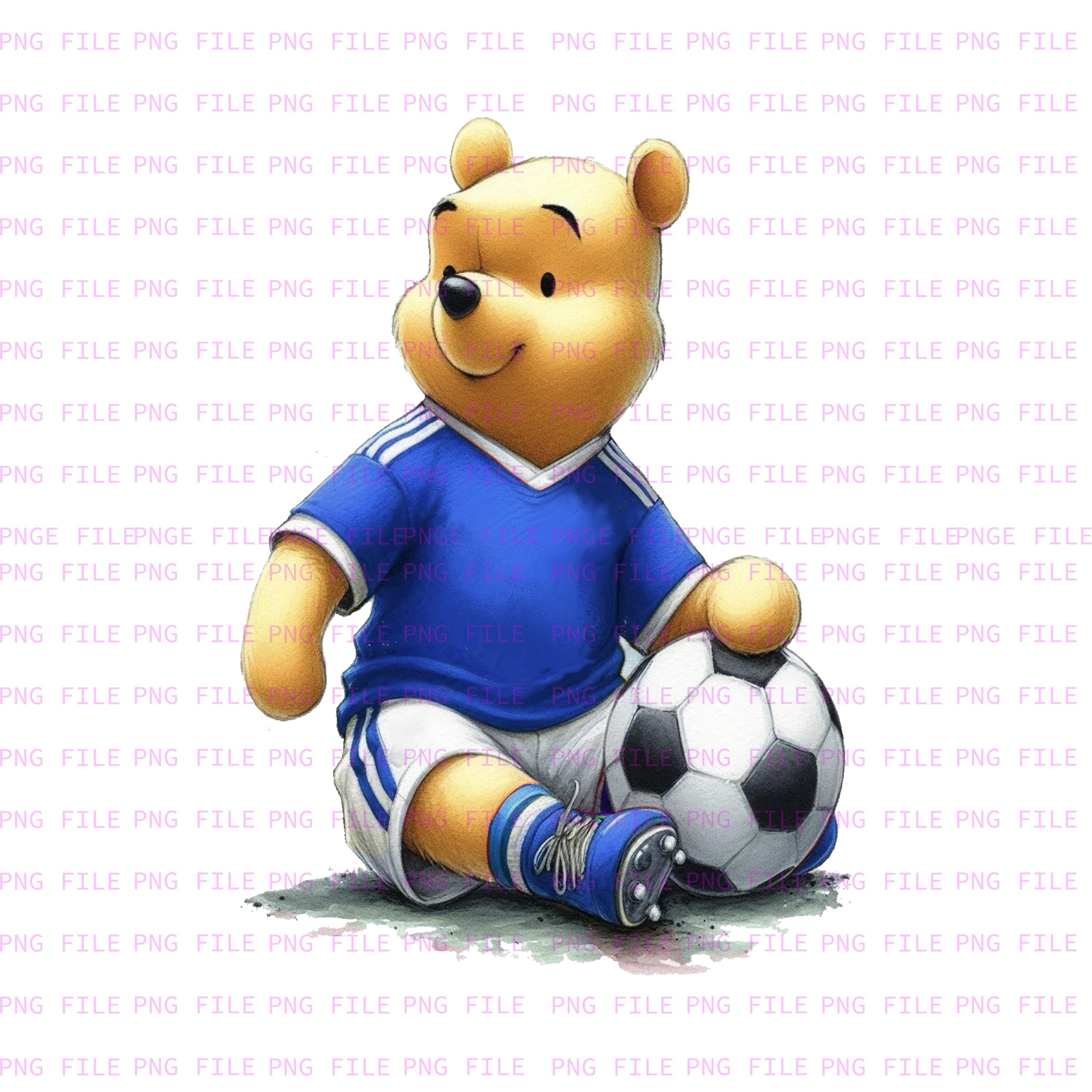 Pooh Bear Soccer/football PNG Designs: Sports Clipart (5 Files) - Etsy