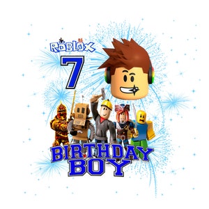 Birthday Boy 7 Png Svg 1 Layer ,roblox 7 Birthday Boy Png , Gamer ...