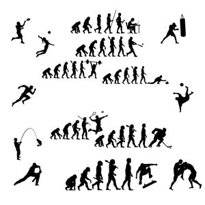 Human Evolution Png Only No Svg Bundle Human Evolution Worker Png Human ...