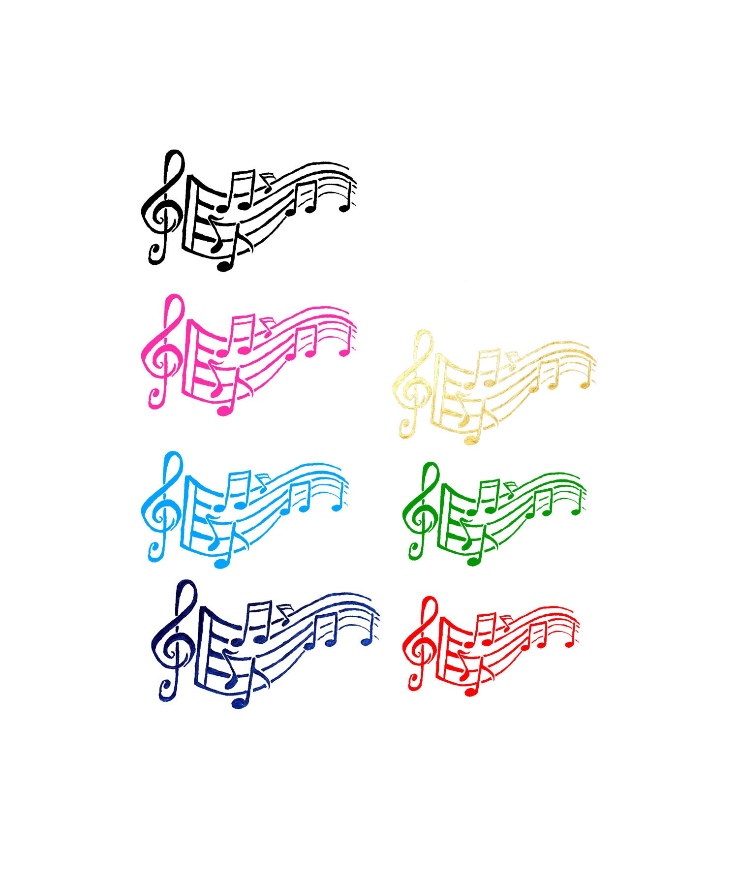 Heart Music Notes SVG PNG Piano Teacher Heart Colorful Hearts Music ...