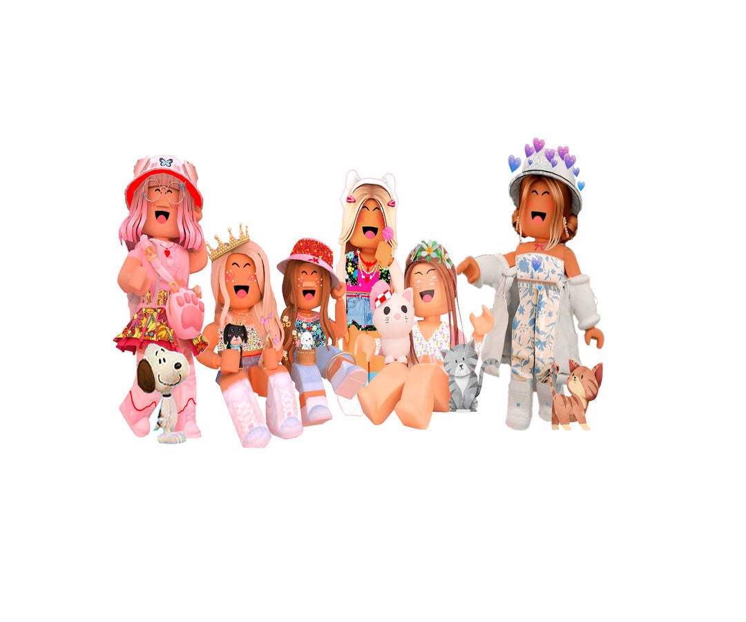 Roblox Girls PNG SVG Bundle: Birthday Party Designs (digital Download ...