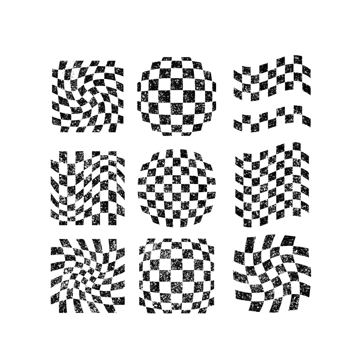 Distressed Blue Checkered PNG: Grunge Texture Overlay (digital Download ...