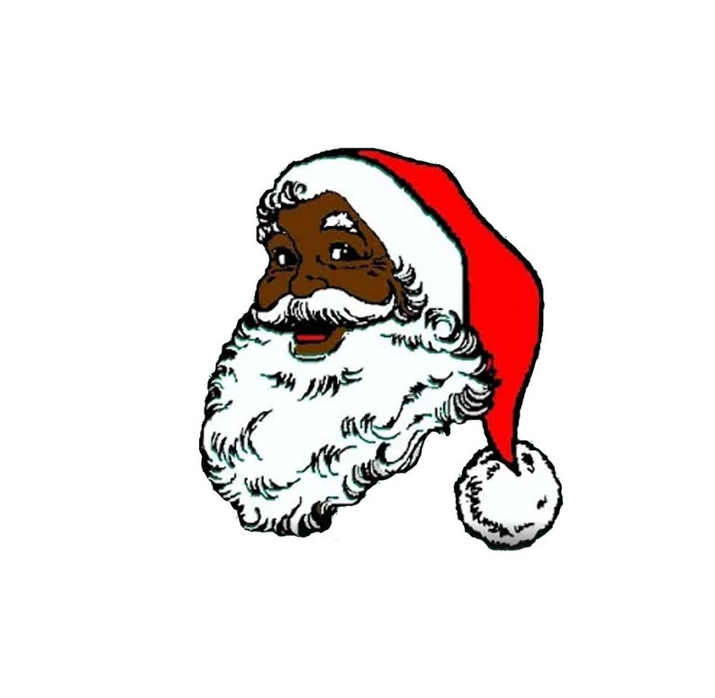 2023 Christmas Black Santa Png Svg Sublimation Black Santa Png Svg ...
