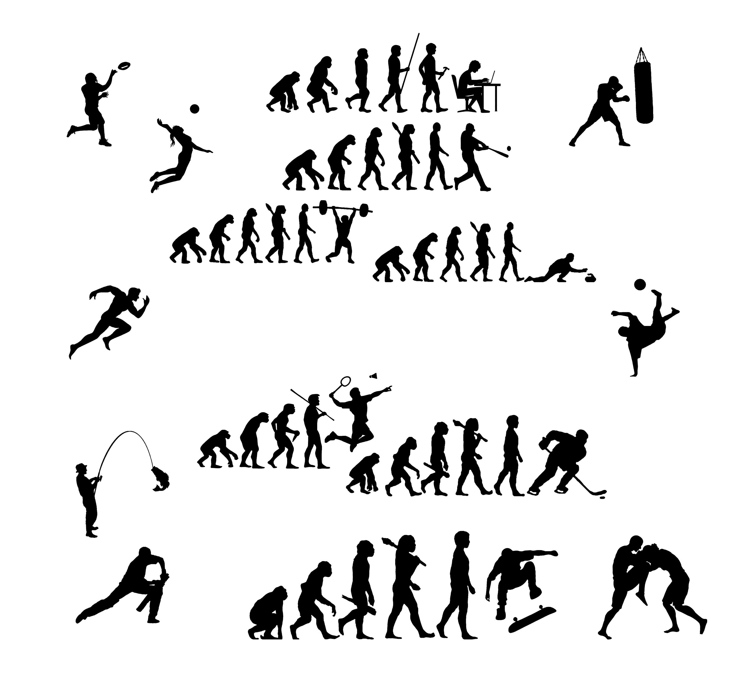 Human Evolution Png Only No Svg Bundle Human Evolution Worker Png Human ...