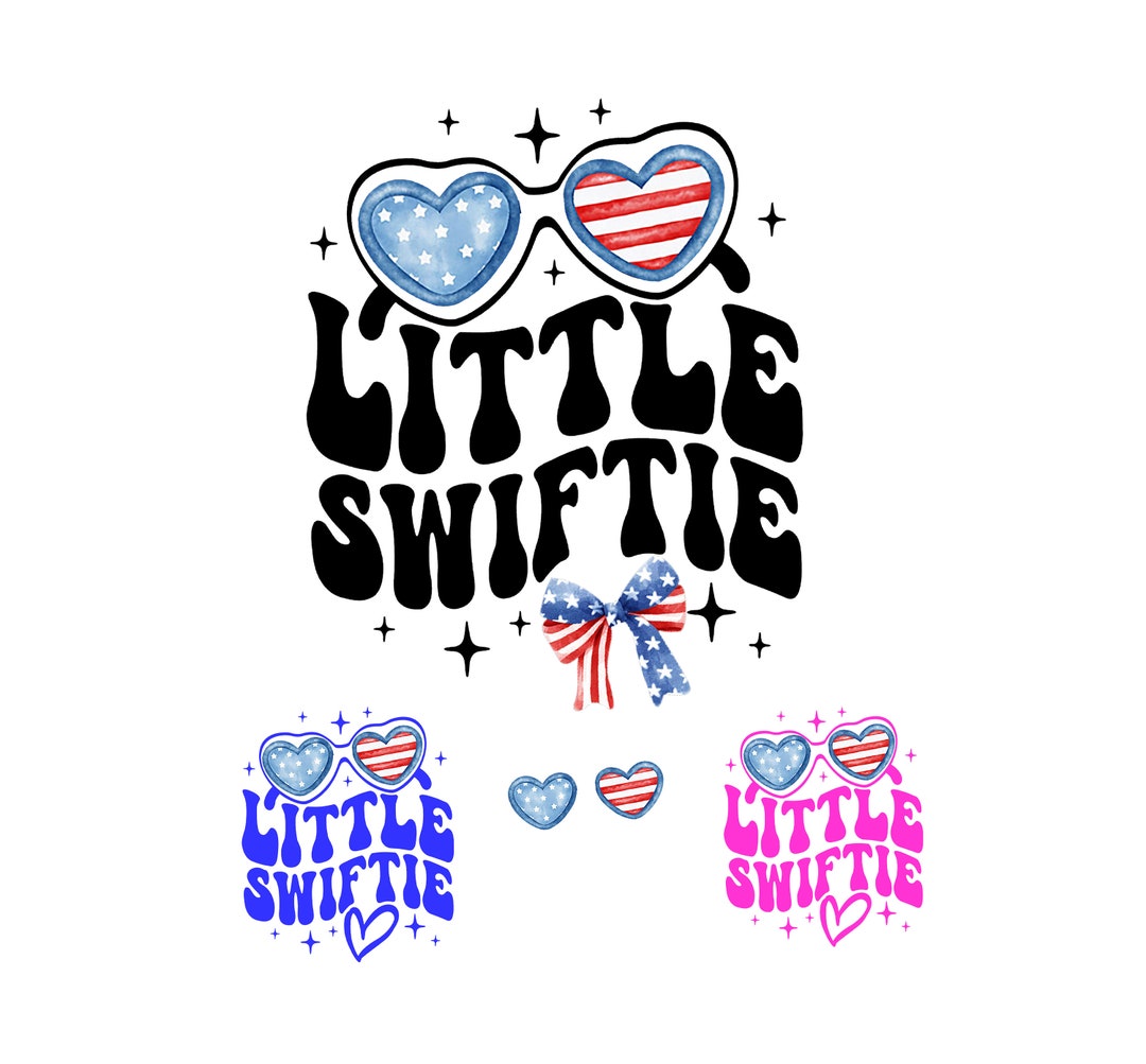 Little Swiftie Png , Wavy Text Kids Baby Swiftie Shirt Sublimation Png ...