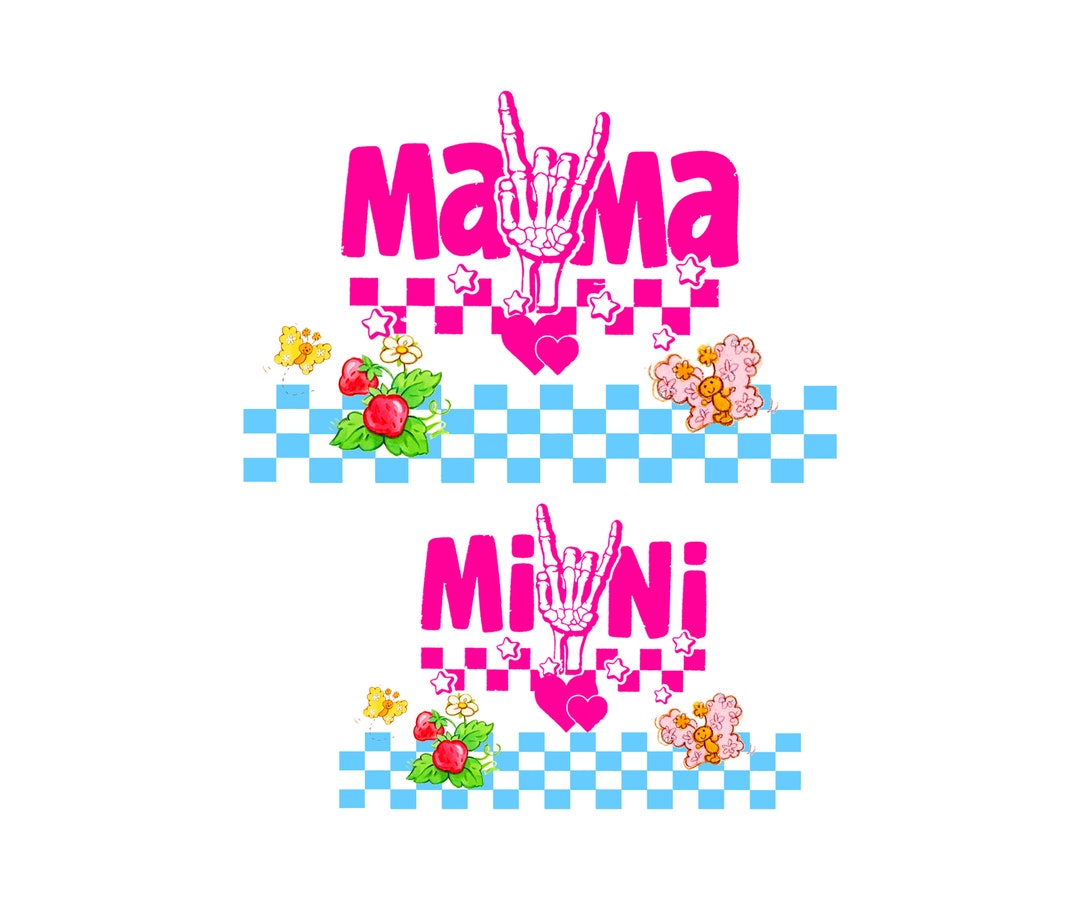 Mama Mini PNG Mama Mini Retro PNG, Mommy Me Mama Shirt Designs, Mama ...