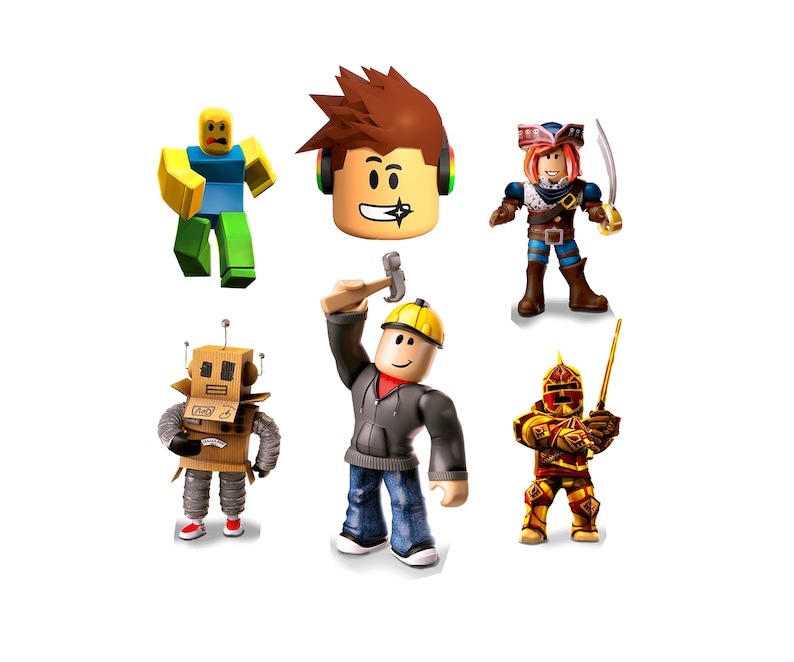 Roblox Birthday Designs: Red & Blue Knight PNG, SVG (transparent ...