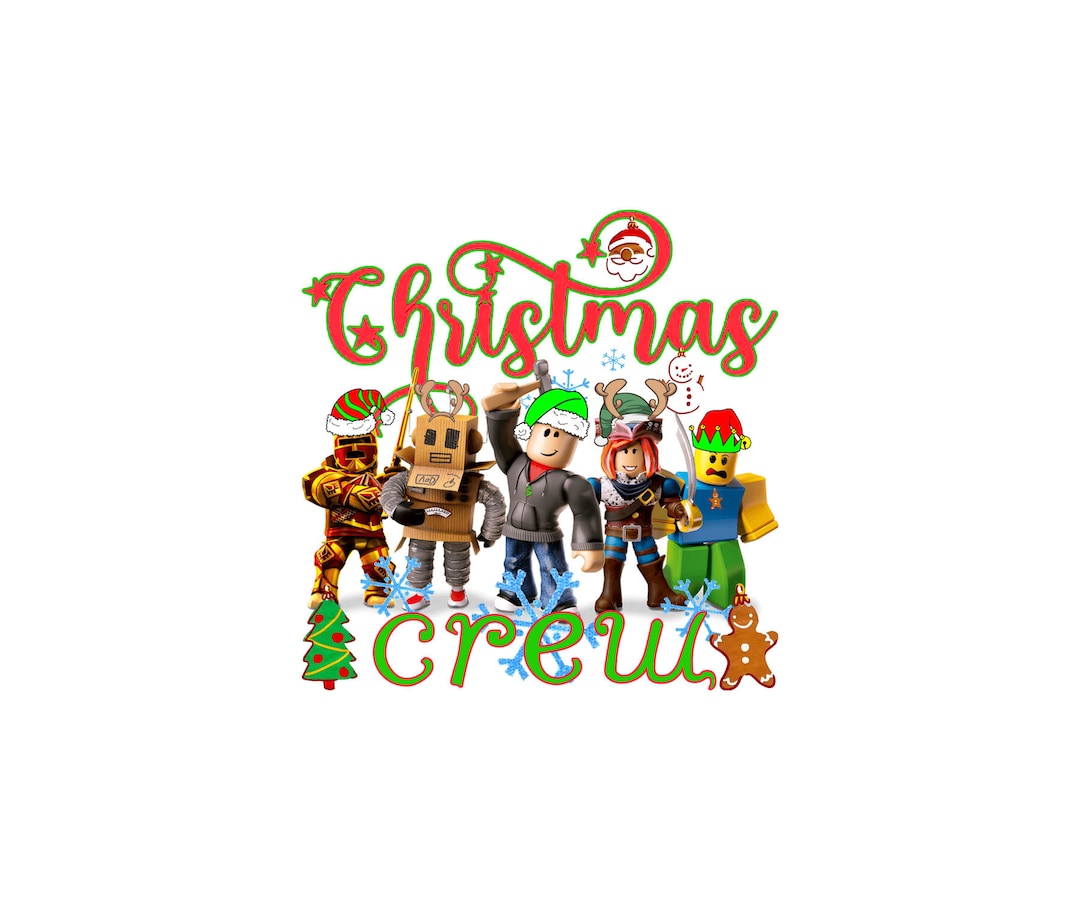 Roblox Chrismas Cew Svg Png , 300 Dpi Roblox Chrismas Characters Svg ...