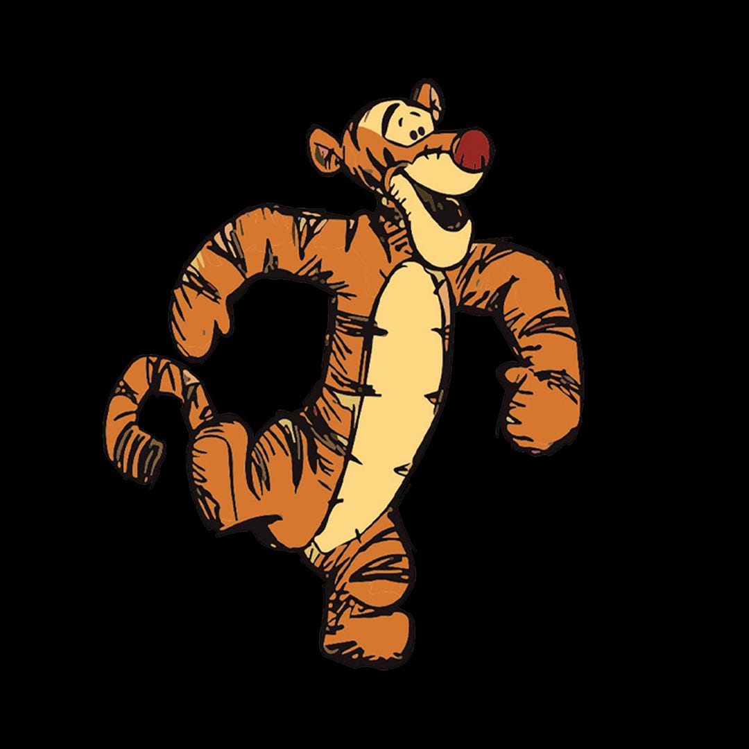 Classic Tigger Png Tigger Png Vintage Tigger Png Classic Pooh Bear and Tigger Friend Png Tigger ...