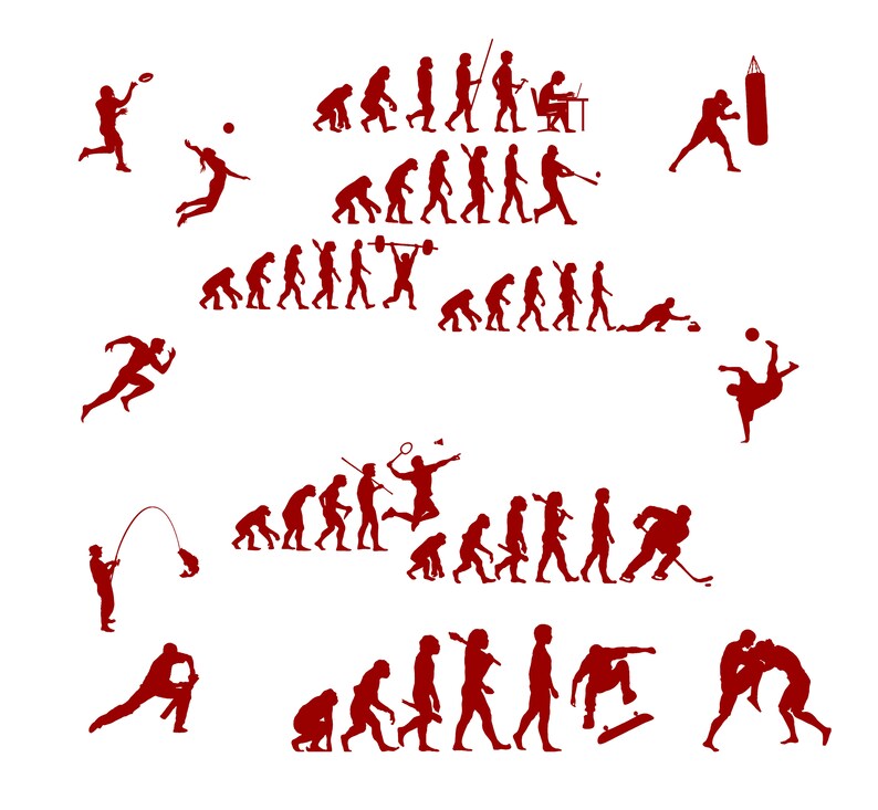 Human Evolution Png Only No Svg Bundle Human Evolution Worker Png Human ...