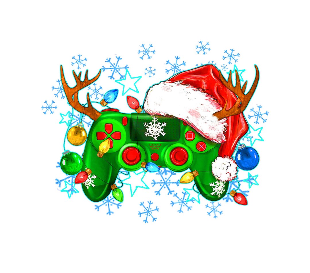 Christmas Game Controller Png SVG Sublimation Design Download ...