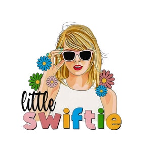 Little Swiftie Png Wavy Text Kids Baby Swiftie Shirt Sublimation Art ...