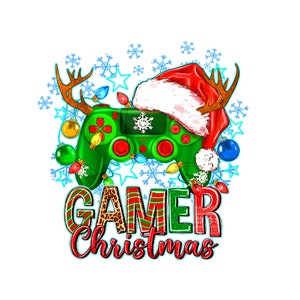 Christmas Game Controller Png SVG Sublimation Design Download ...