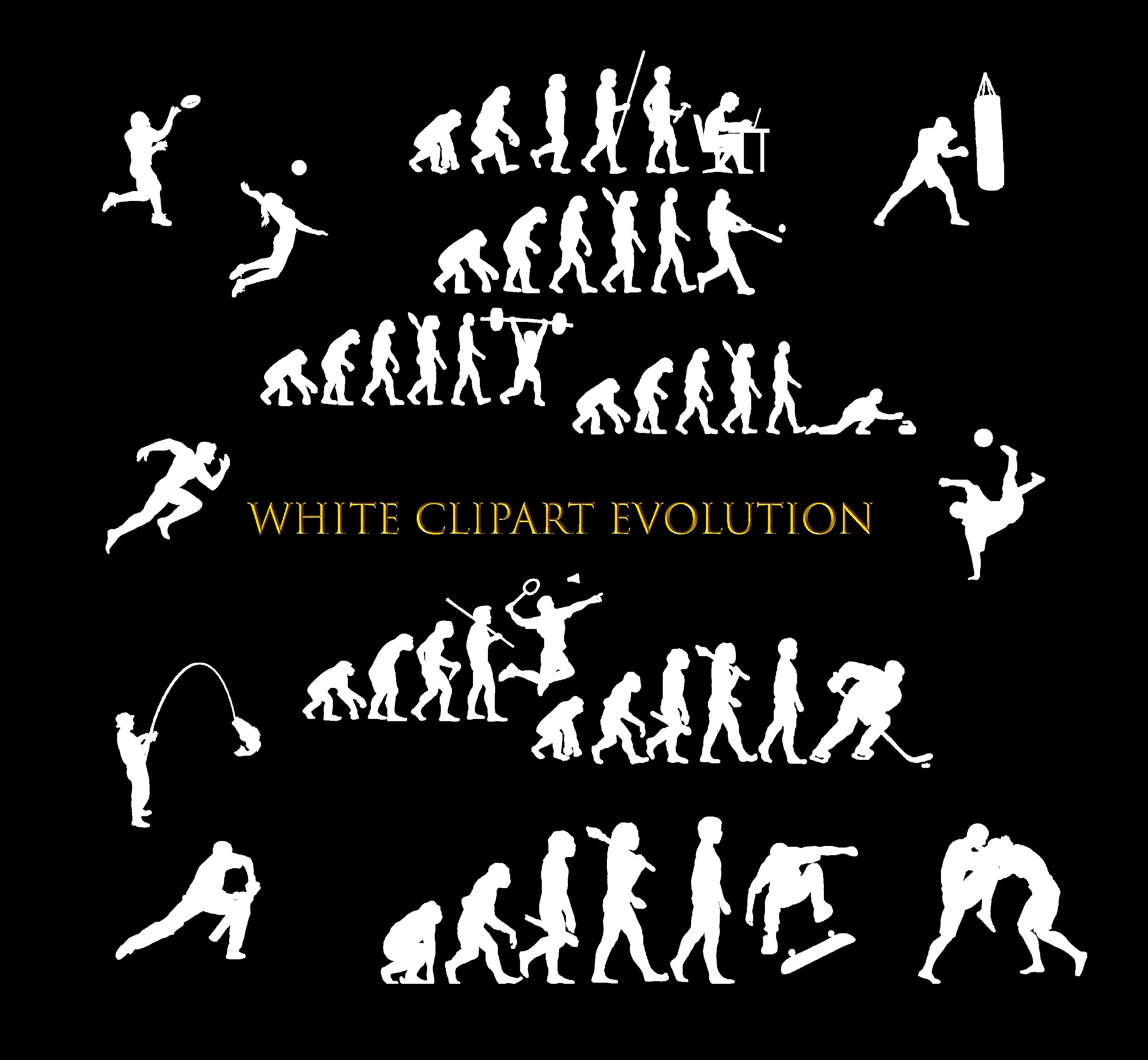 Human Evolution Png Only No Svg Bundle Human Evolution Worker Png Human ...