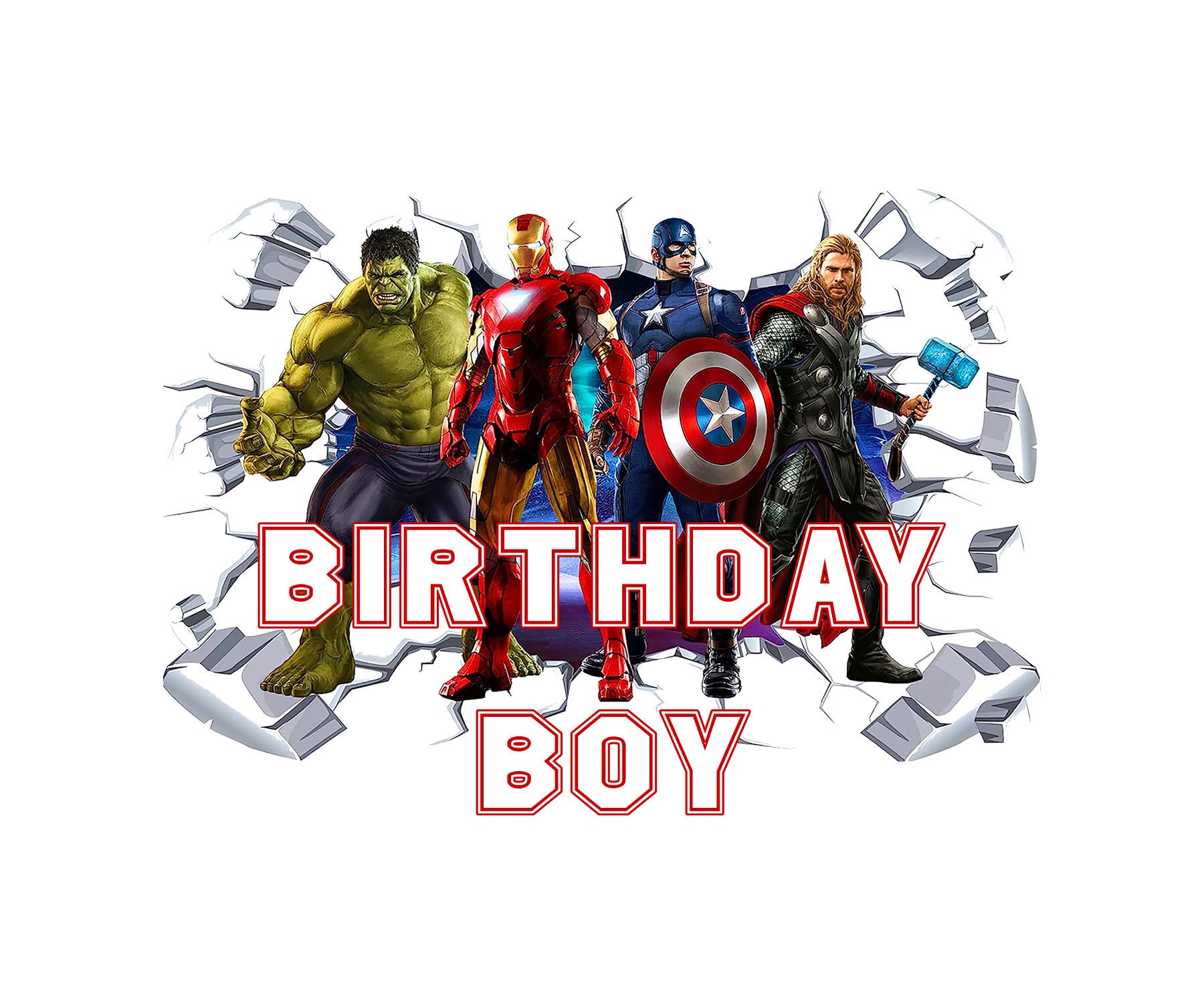Avengers Birthday Png Svg Sublimation for Shirt Super Hero Birthday ...