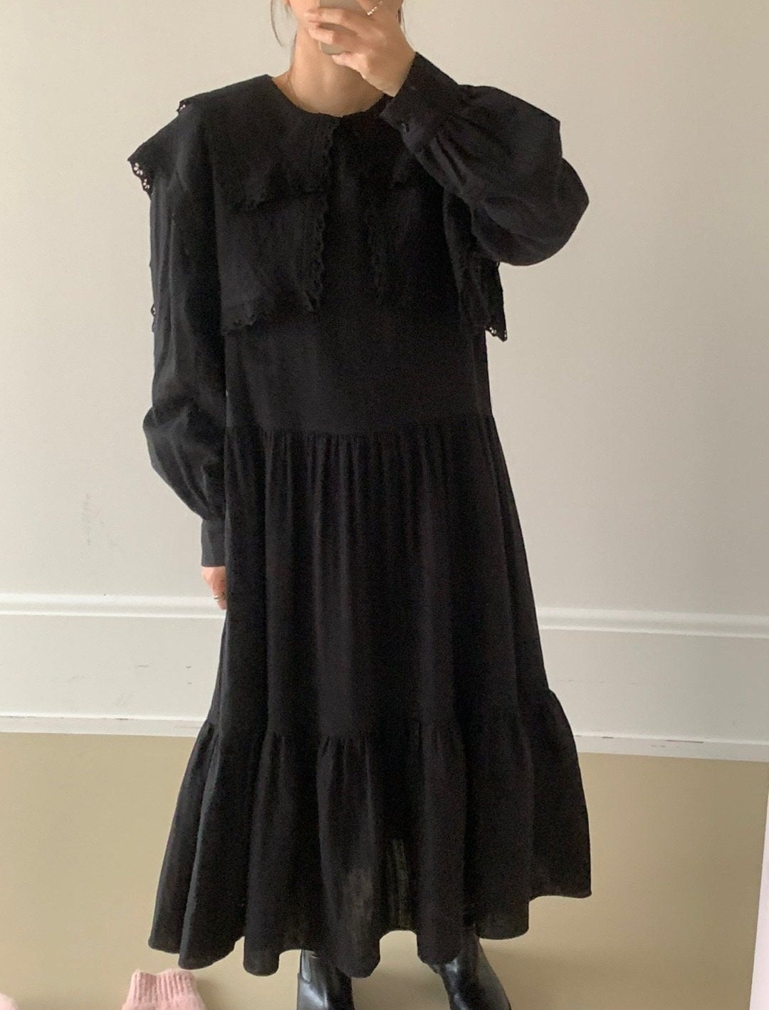 Double Collared Boho Dress - Etsy