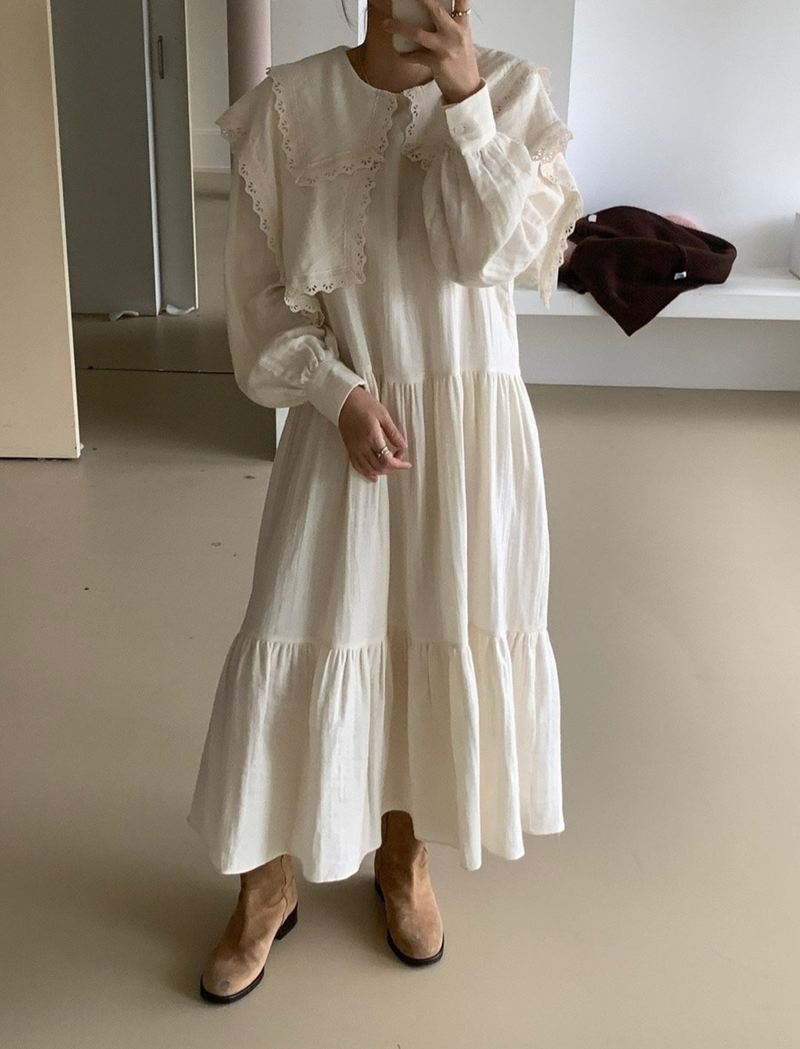 Double Collared Boho Dress - Etsy