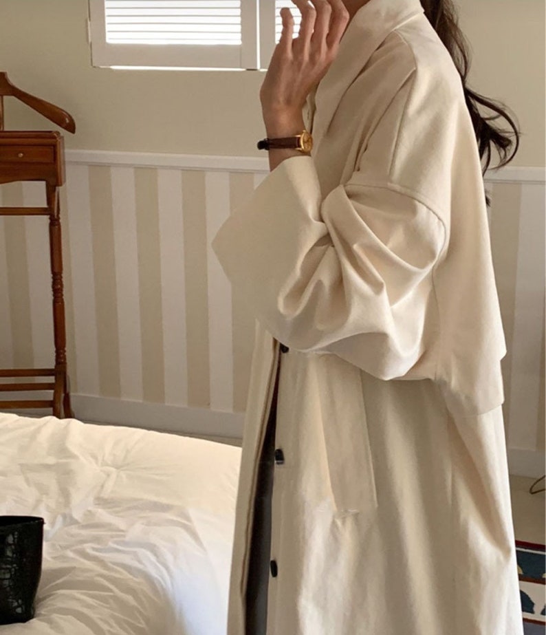 Spring Long Trench Coat - Etsy