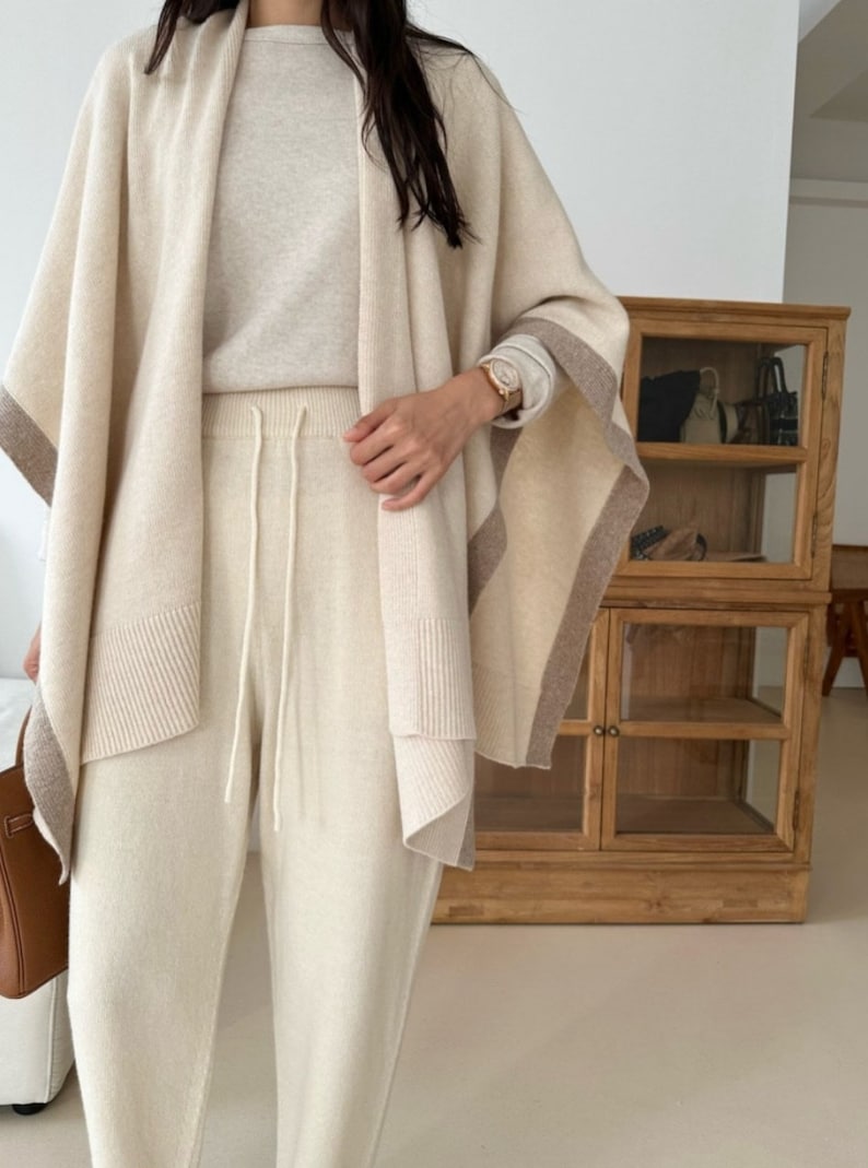 Wool Cape Cardigan - Etsy