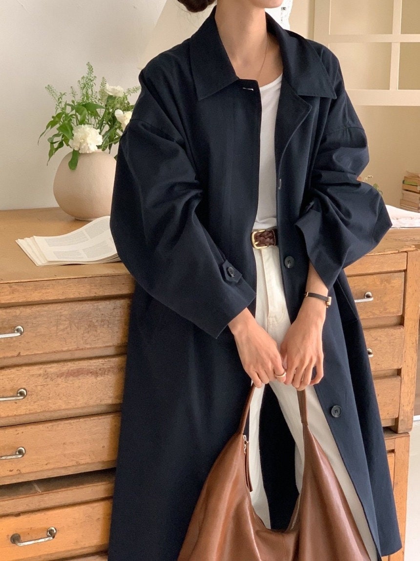 Spring Long Trench Coat - Etsy