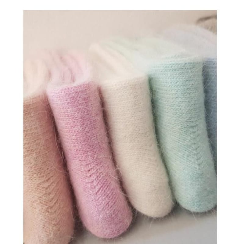 Black Angora Socks - Etsy