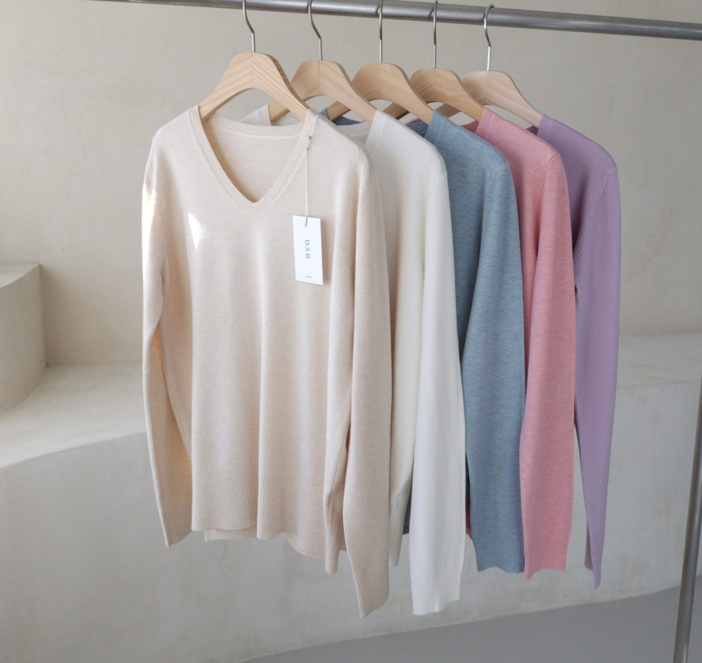 Super Soft Daily V-neck Knit Top - Etsy