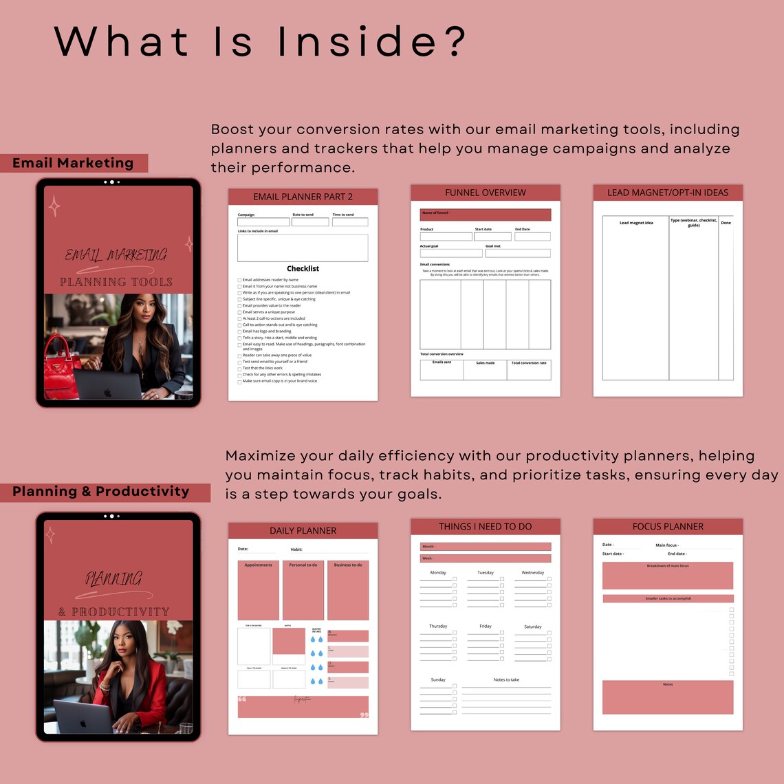 Plr - 2024 Girl Boss Planner, Business Planner, Goodnotes iPad Planner ...