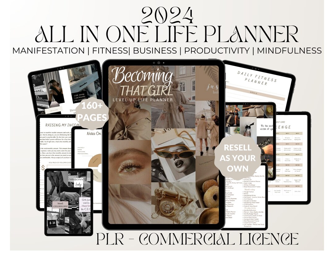 2024 Life Planner, Level up Planner, Goodnotes Planner, Self Care, All ...