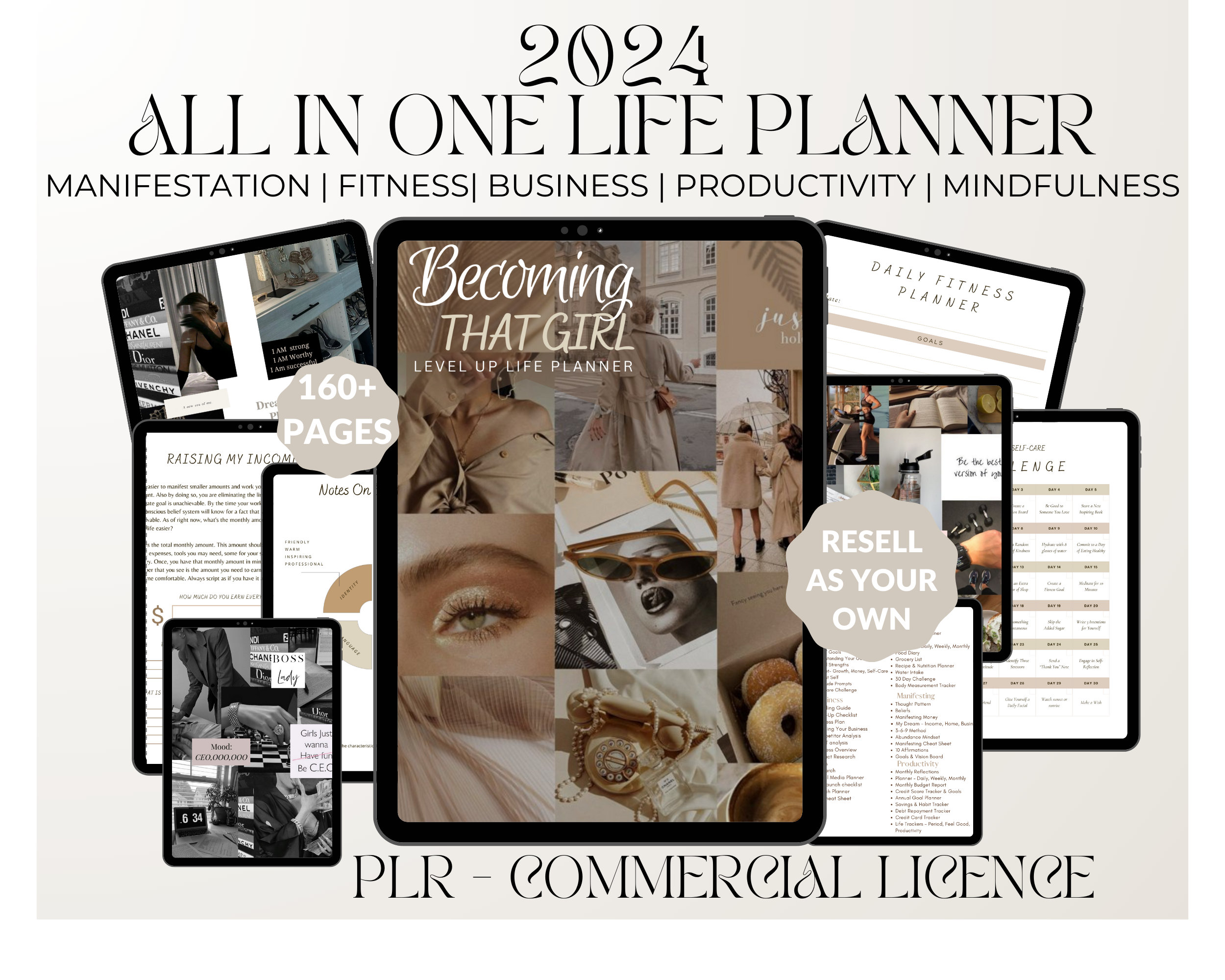 2024 Life Planner, Level up Planner, Goodnotes Planner, Self Care, All ...