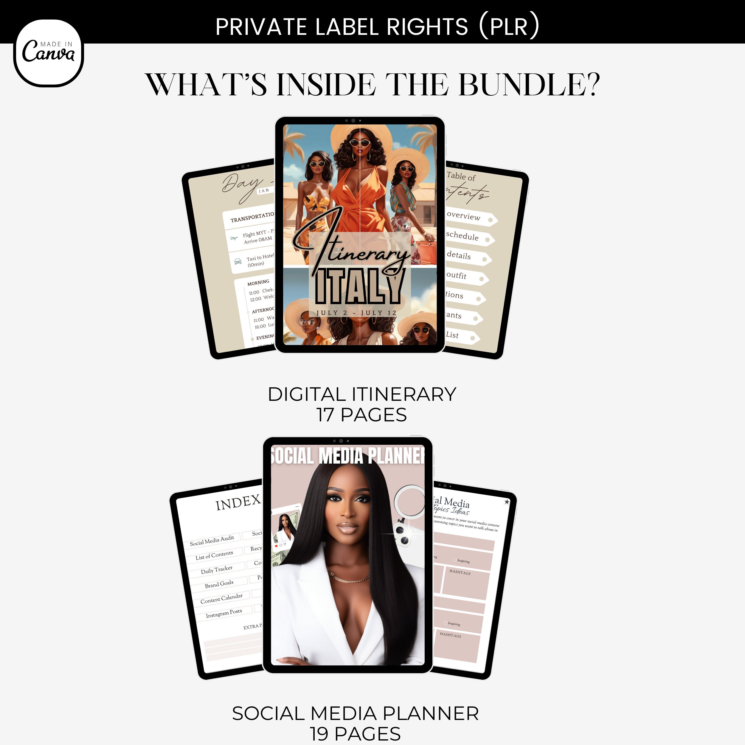 10 Digital Planners Bundles With PLR, Start Your Store Bundle, Plr ...