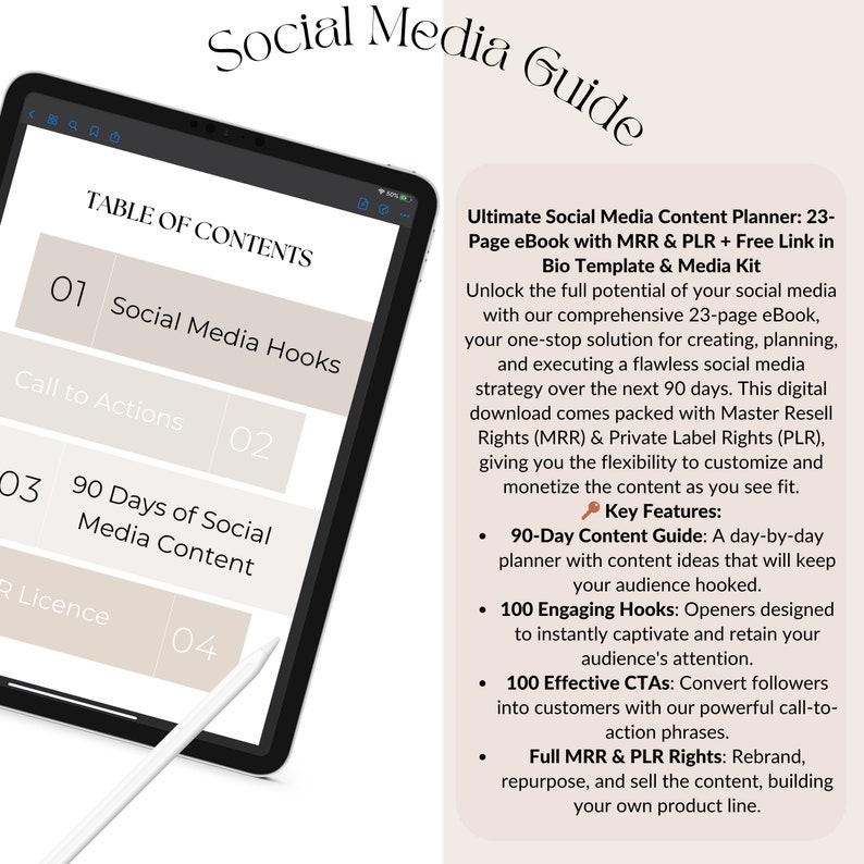 Social Media Content Creator Blueprint, Social Media Guide, Tik Tok ...