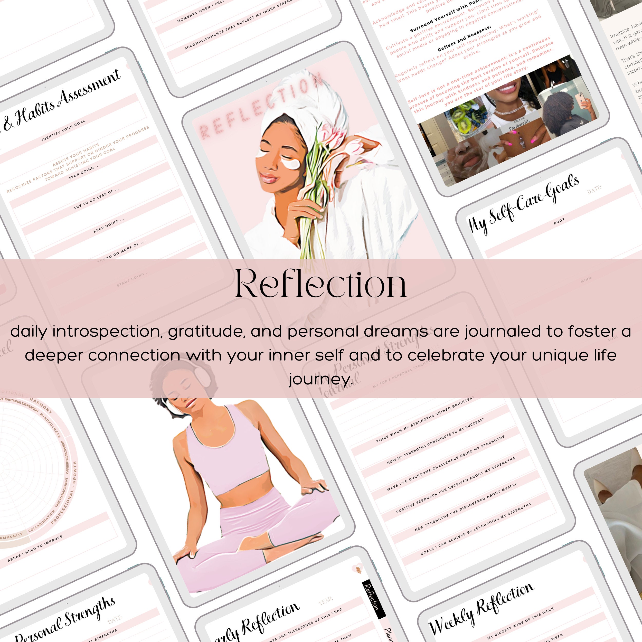 Ultimate Self-care Planner,plr, Hyperlinked, Black Girl Planner, Level ...