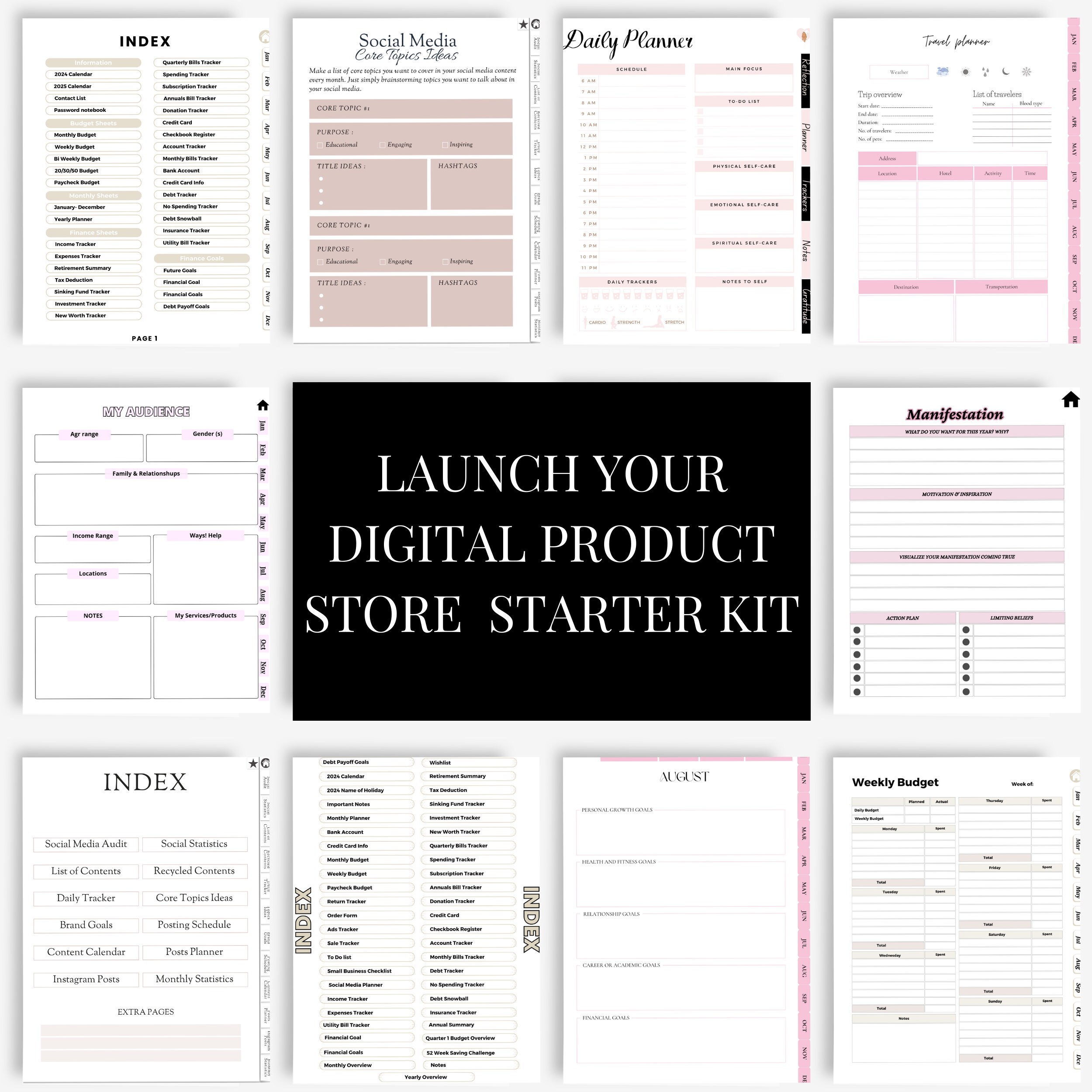 10 Digital Planners Bundles With PLR, Start Your Store Bundle, Plr ...