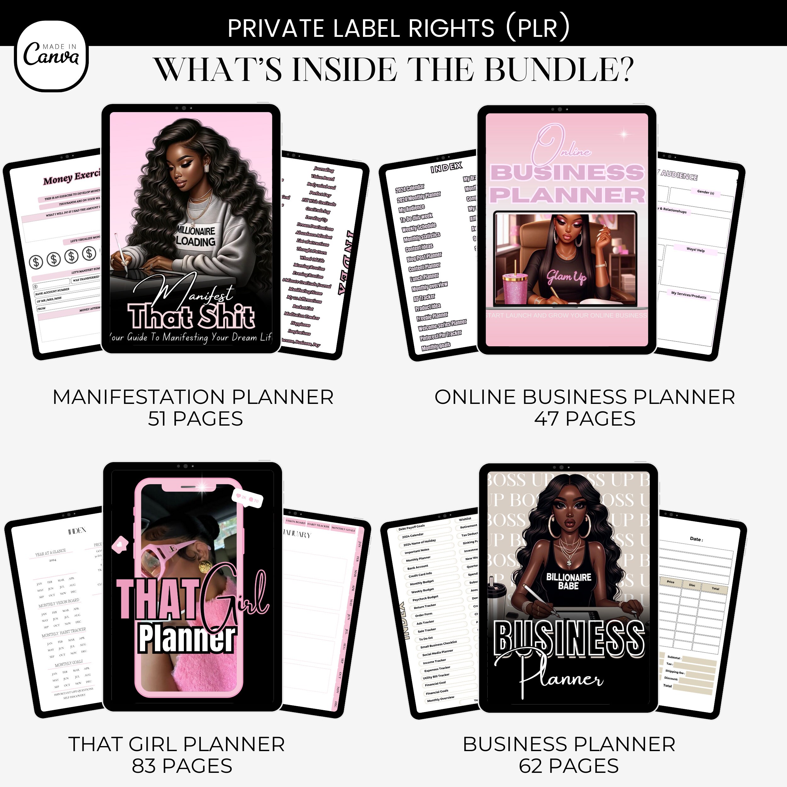 10 Digital Planners Bundles With PLR, Start Your Store Bundle, Plr ...