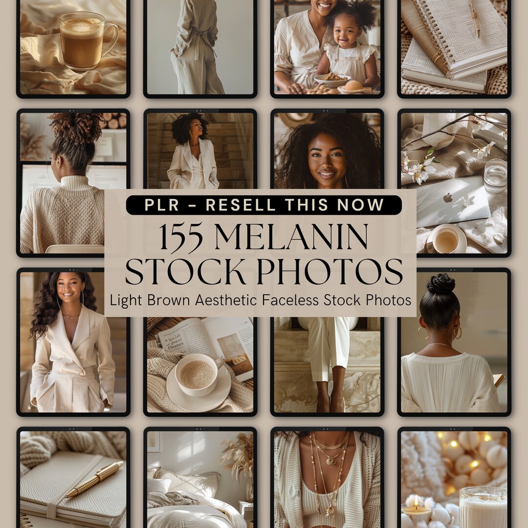155 Melanin Black Girl Faceless Stock Photos With Plr, Digital ...