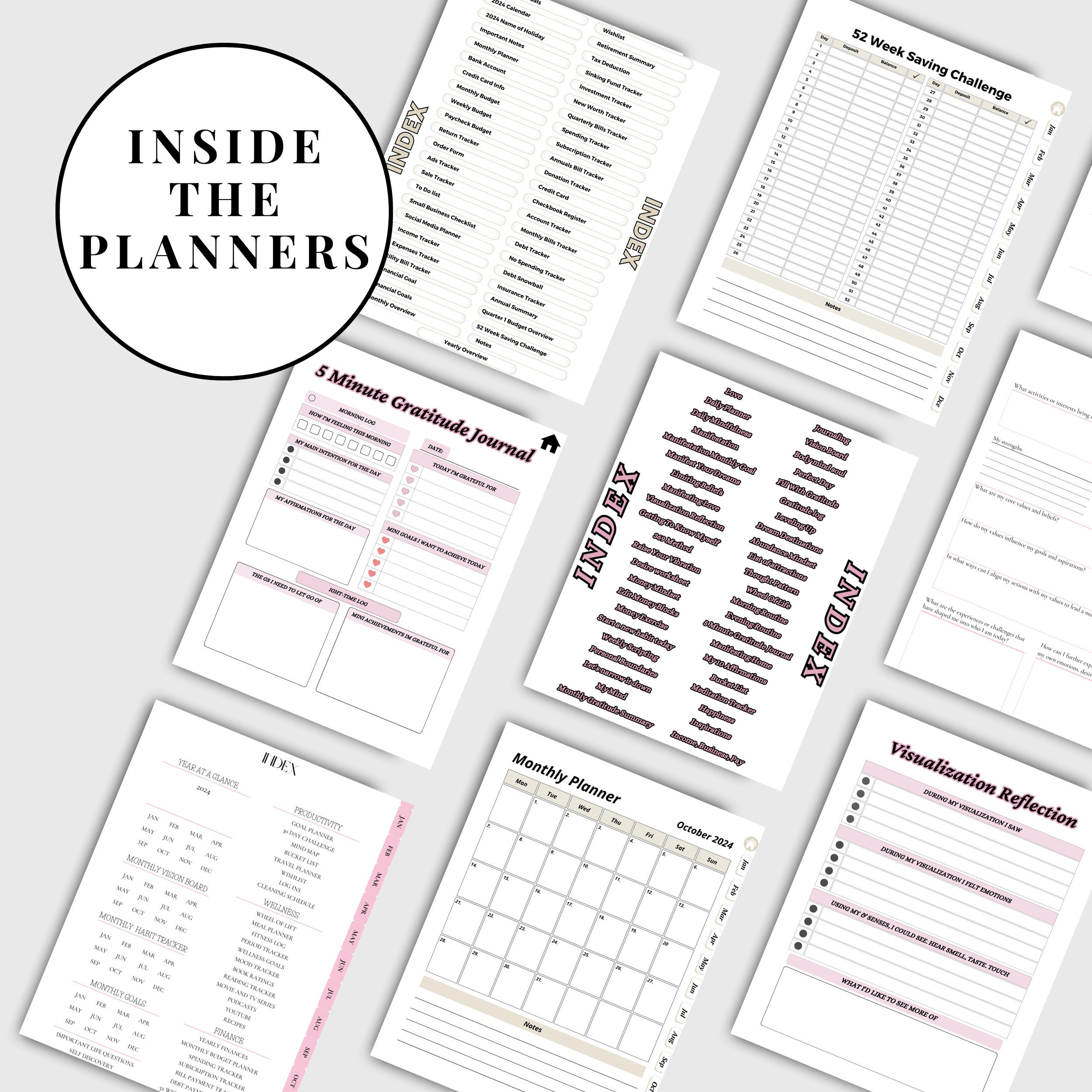 3 Level up Planners Bundle, Hyperlinked PLR Planner Bundles ...