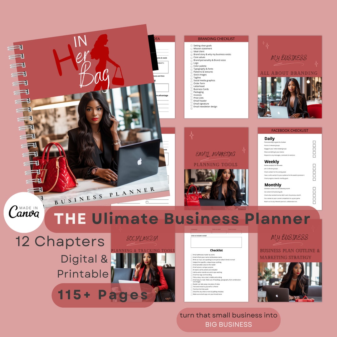 Girl Boss Planner, Business Planner, Goodnotes iPad Planner, Lady Boss ...
