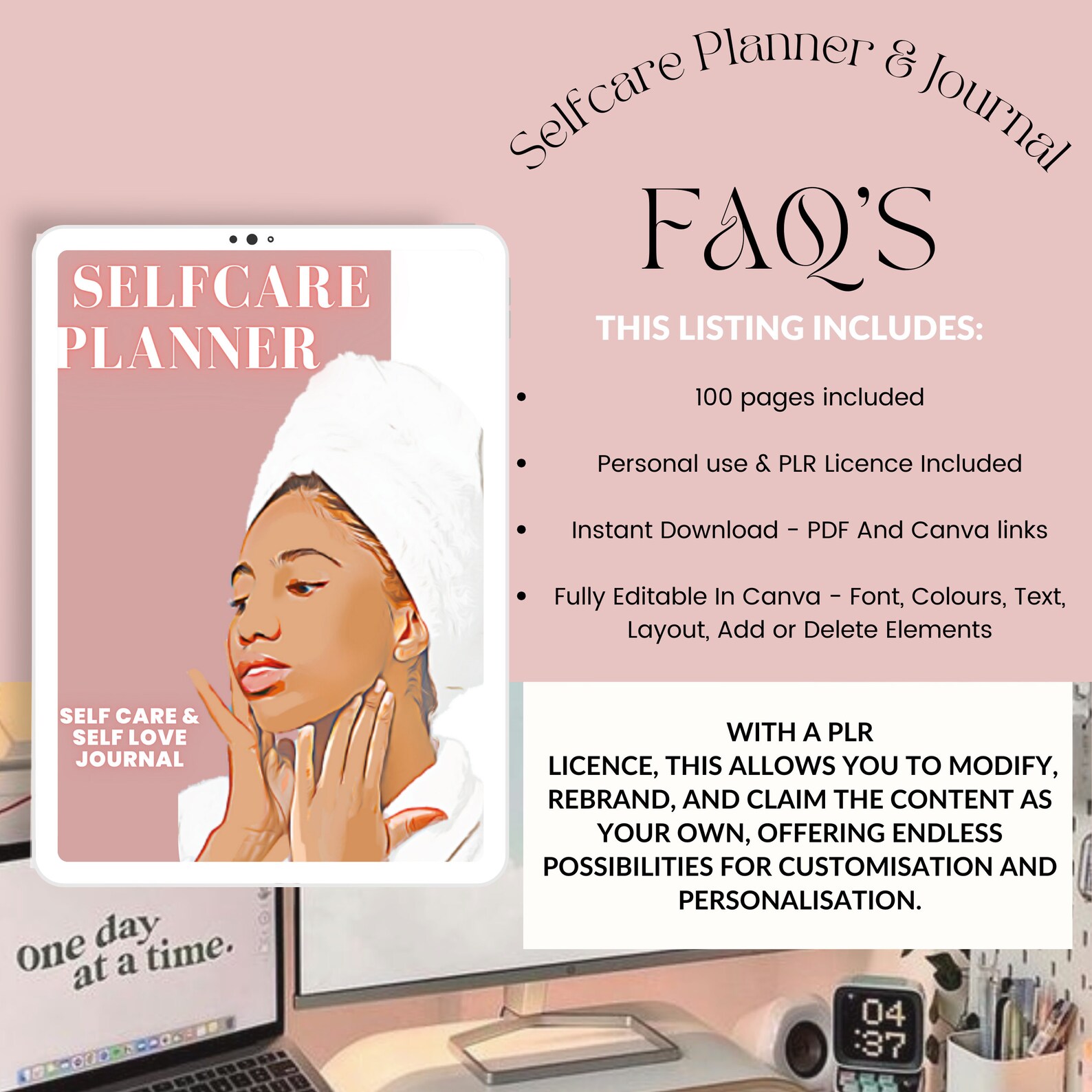 Ultimate Self-care Planner,plr, Hyperlinked, Black Girl Planner, Level ...