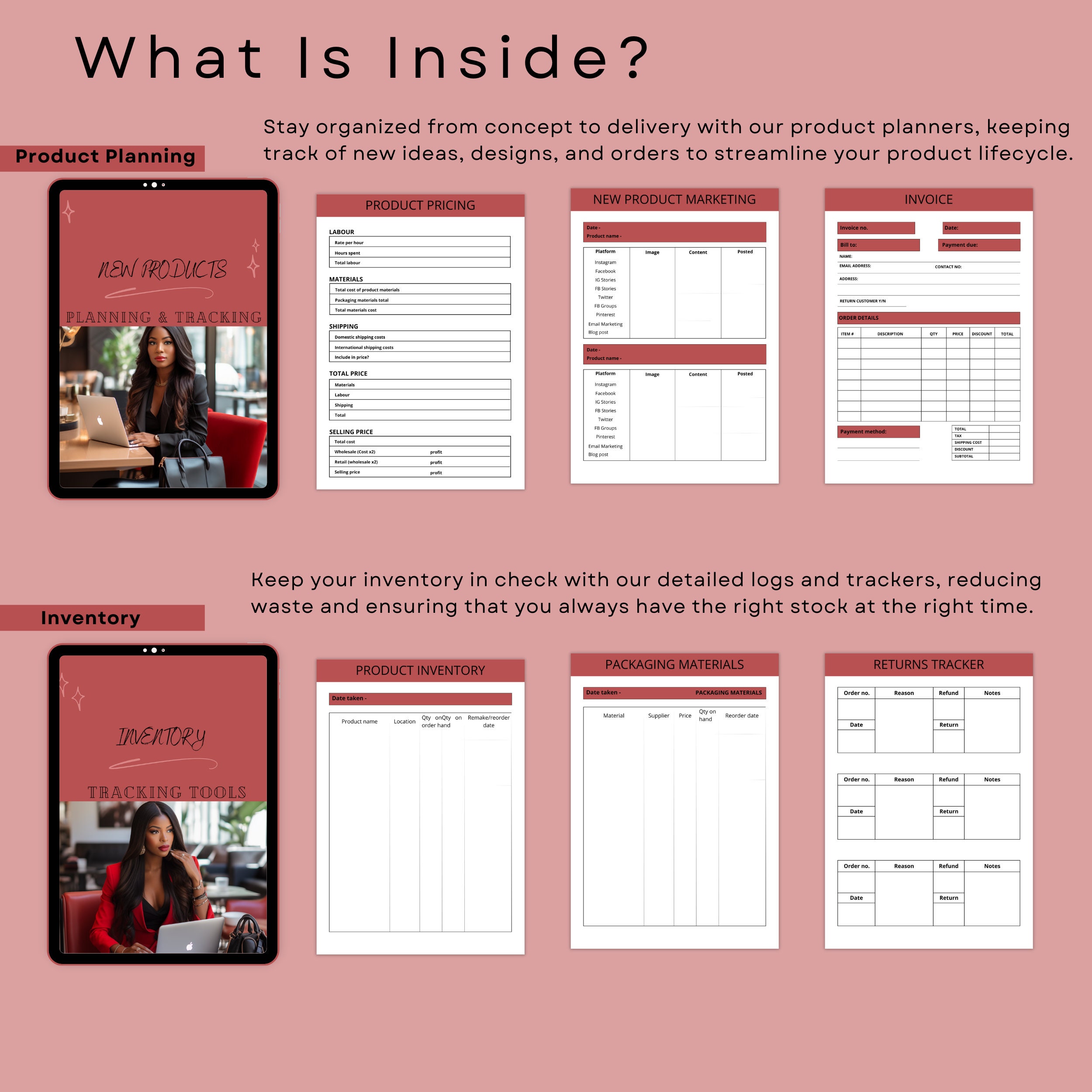 Plr - 2024 Girl Boss Planner, Business Planner, Goodnotes iPad Planner ...