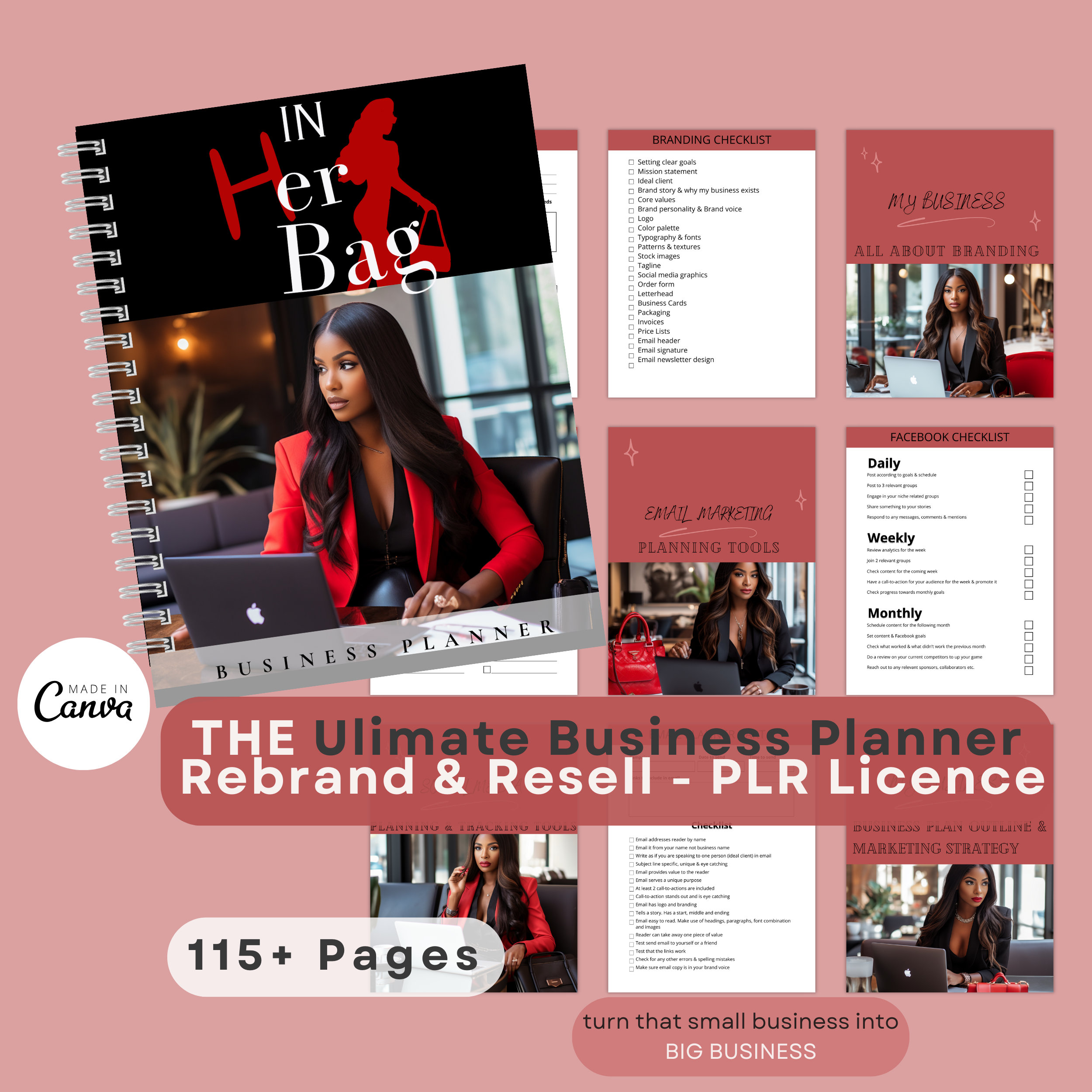 Plr - 2024 Girl Boss Planner, Business Planner, Goodnotes iPad Planner ...